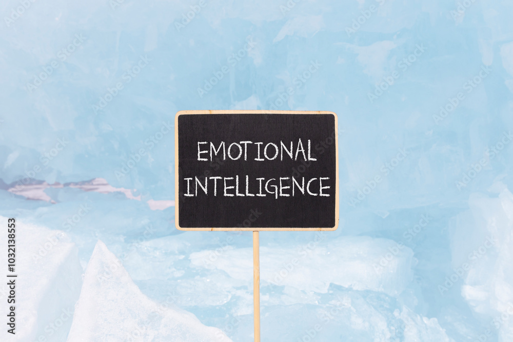 EI emotional intelligence symbol. Concept words EI emotional ...