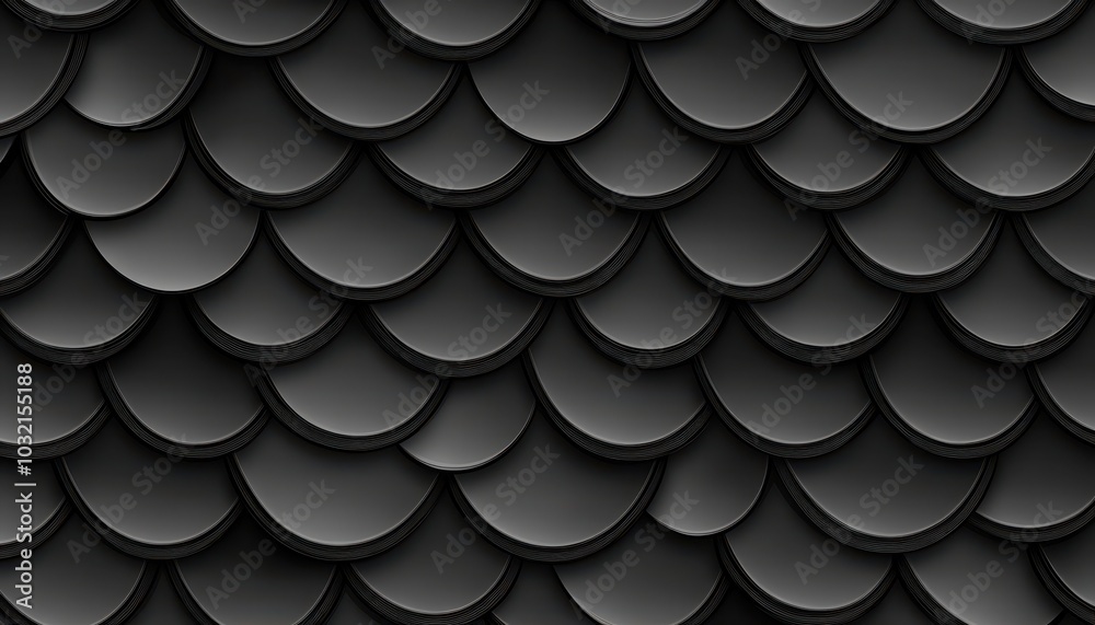 Seamless dragon scale pattern featuring black reptilian scales and ...