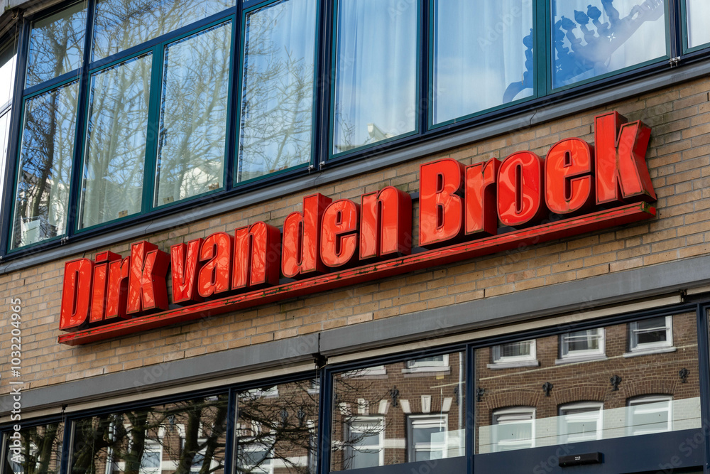 Dirk van den Broek supermarket shop logo, Dirk van den Broek, is a ...