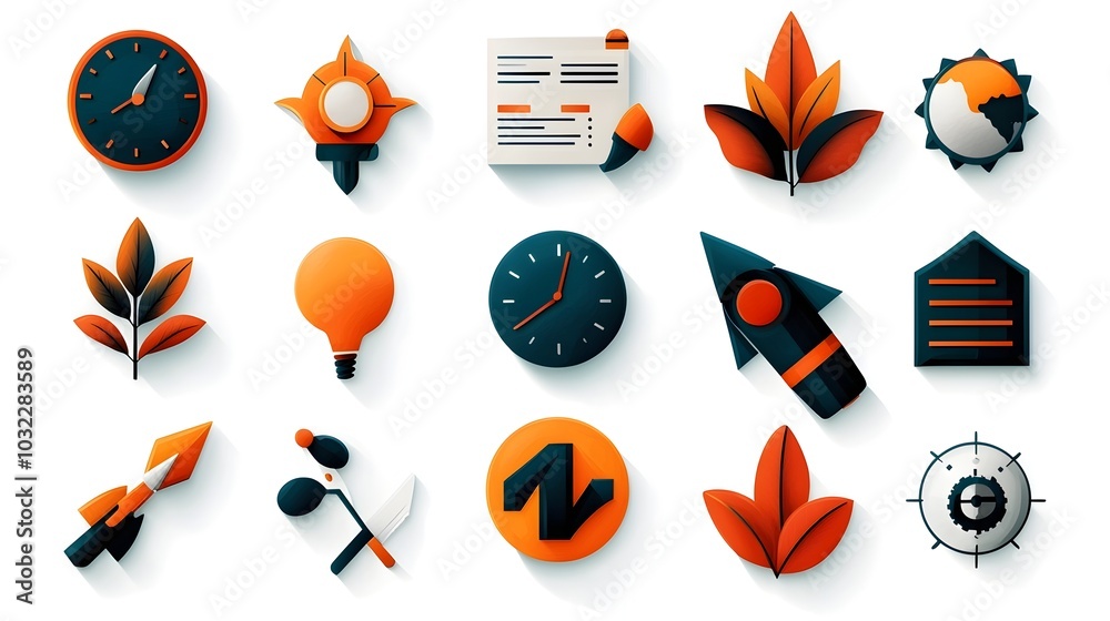 Comprehensive icon set designed to visualize and enhance productivity ... Comprehensive icon set designed to visualize and enhance productivity ...