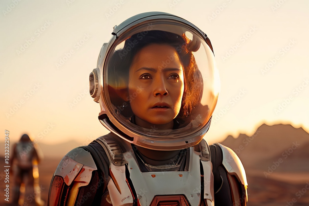 set in a future where humanity has colonized the solar system th Stock ...