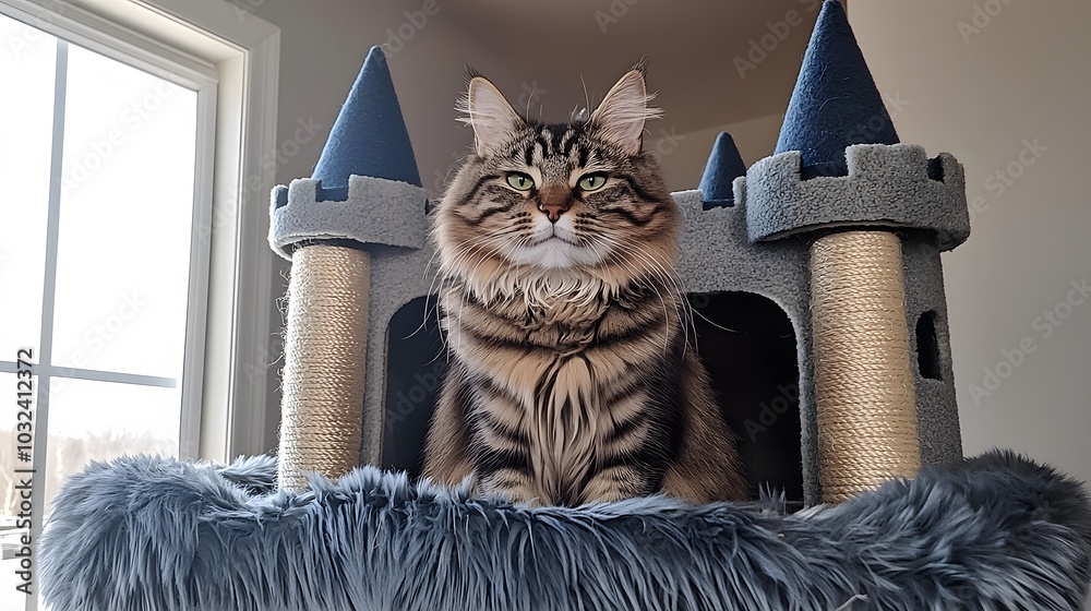Fairy Tale Cat Castle: A miniature castle-shaped cat house complete ...