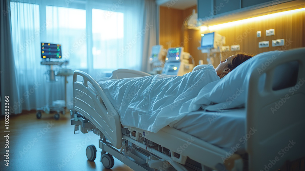 Hospital bed in a healthcare environment, emphasizing the importance of ...