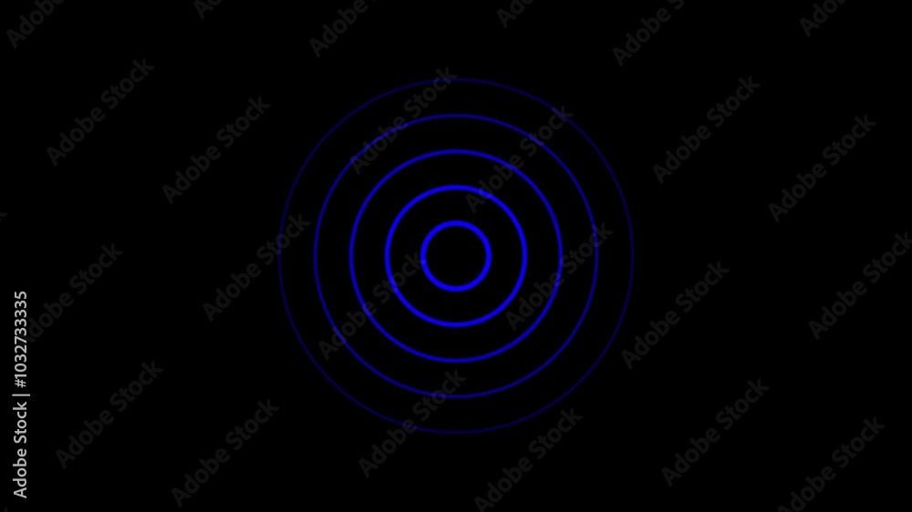 digital radio waves animation. network tower, produced radio wave ...