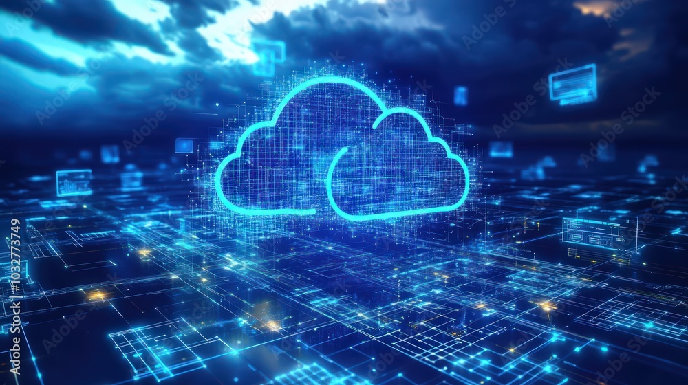 Cloud computing interface with virtual networks and IT infrastructure ...