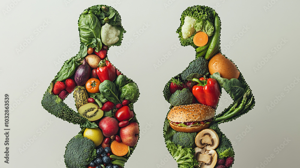 ypes of figure and diet accordance. Vector illustration of woman body ...