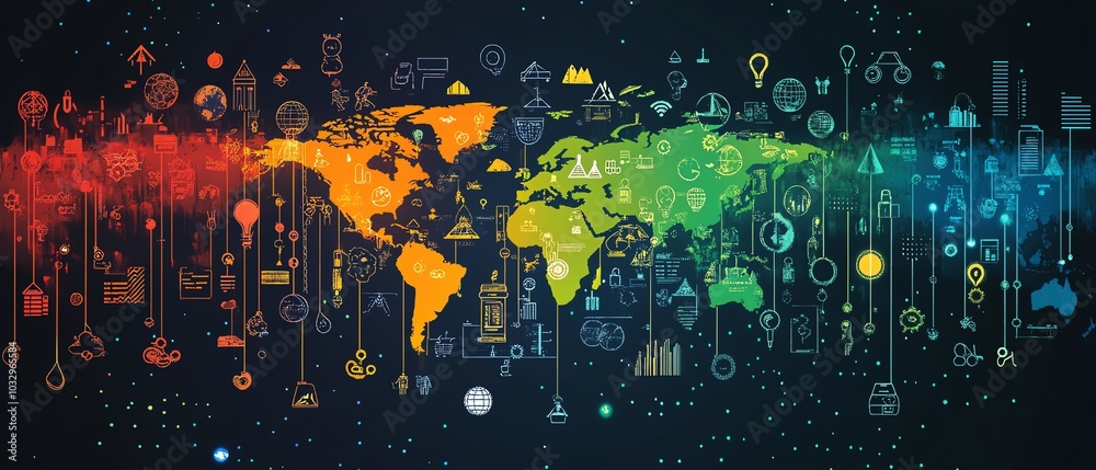 Colorful infographic illustrating ESG risk management, incorporating ...