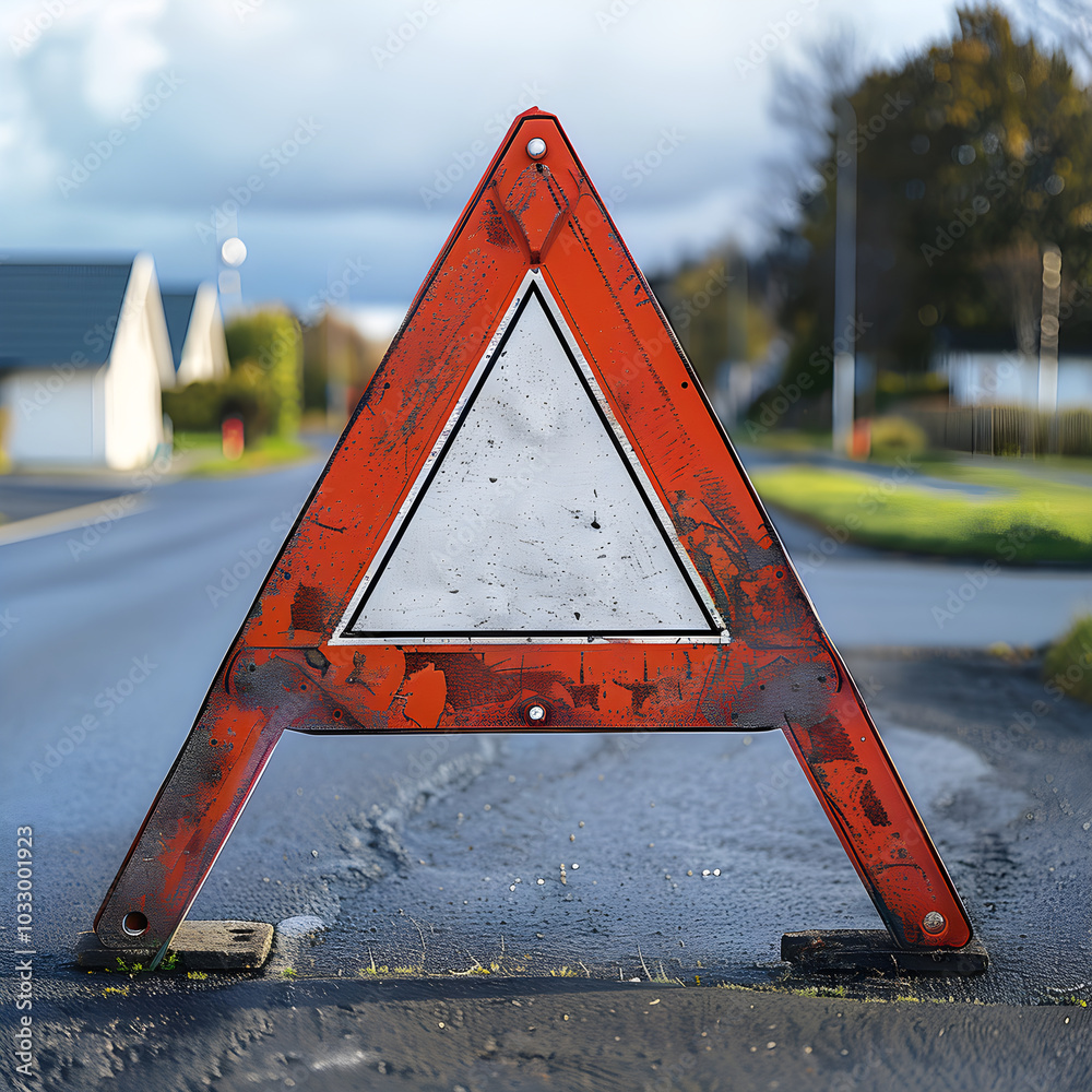 Classic Yield Sign at Busy Road Intersection Marking Traffic Safety and ...