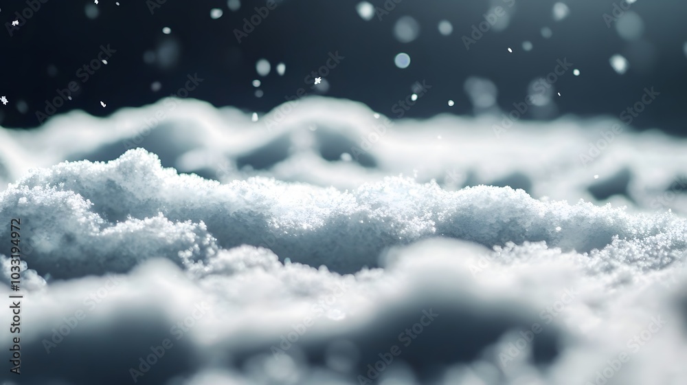 Snow. Realistic snow overlay background. Snowfall, snowflakes in ...