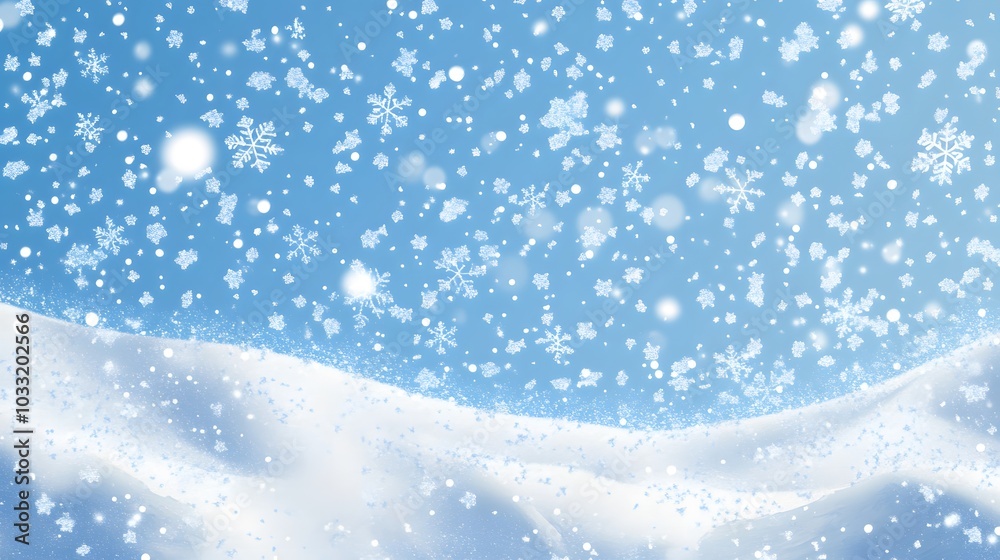 Snow. Realistic snow overlay background. Snowfall, snowflakes in ...