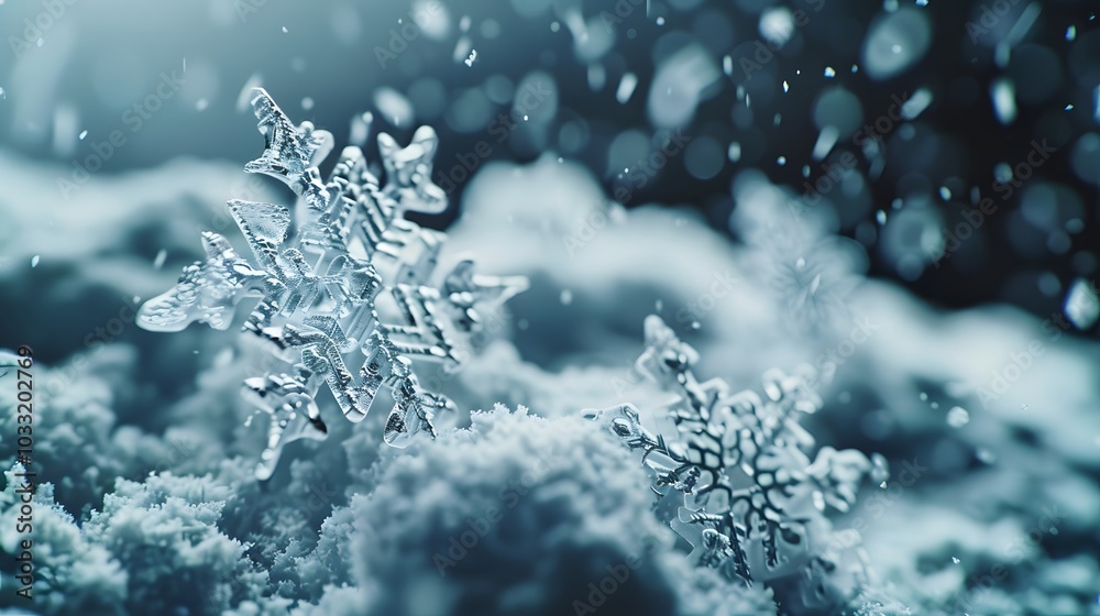 Snow. Realistic snow overlay background. Snowfall, snowflakes in ...