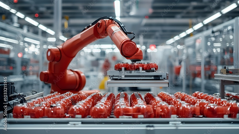 Magnetically Controlled Robot Arm Precisely Picking Up Metal Components on an Automated ...