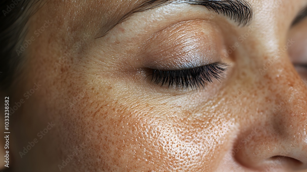 Before-and-after close-up of dark melasma spots on the face, showing ...