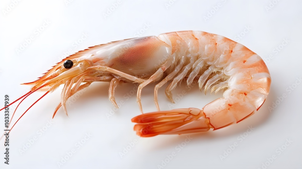 Fresh Vannamei shrimp, whiteleg shrimp, Pacific white shrimp or king ...