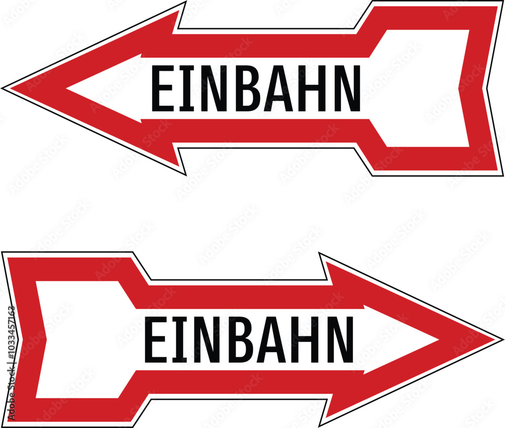 One-way traffic (right, left), Additional auxiliary signs, Further ...