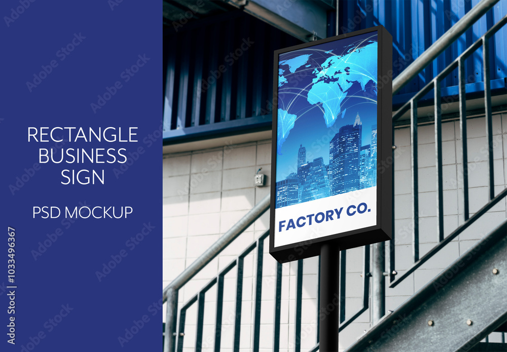 Urban Ad Sign Mockup Stock Template | Adobe Stock