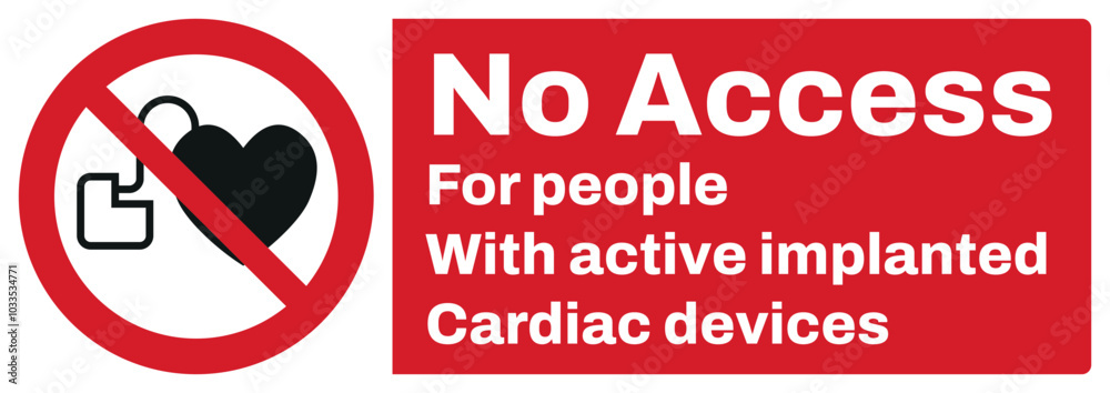 ISO prohibition safety signs text variation_No access for people with ...