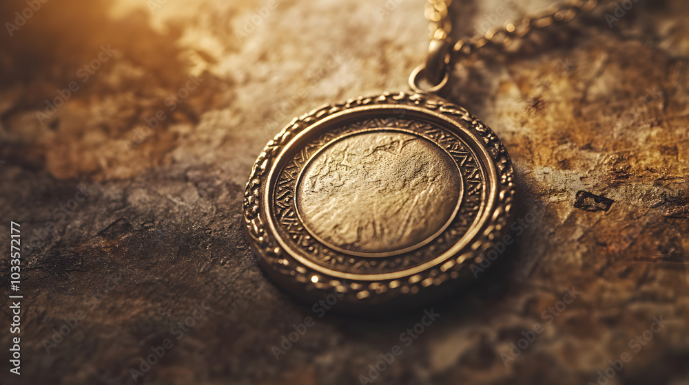 Reflecting on the Journey of a Worn Gold Medal Texture Evoking Themes ...