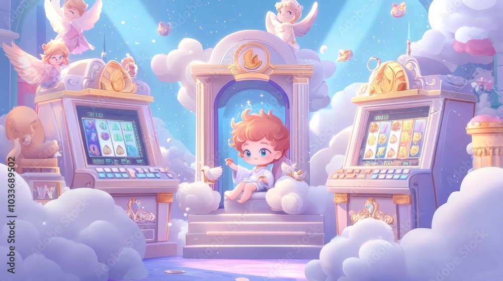 Chibi Greek gods in cute gacha game design Stock Illustration | Adobe Stock