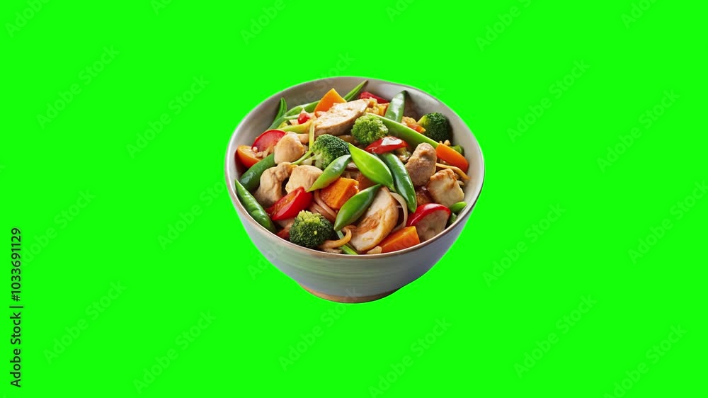 Food green screen animation motion graphic with chroma key clip ...