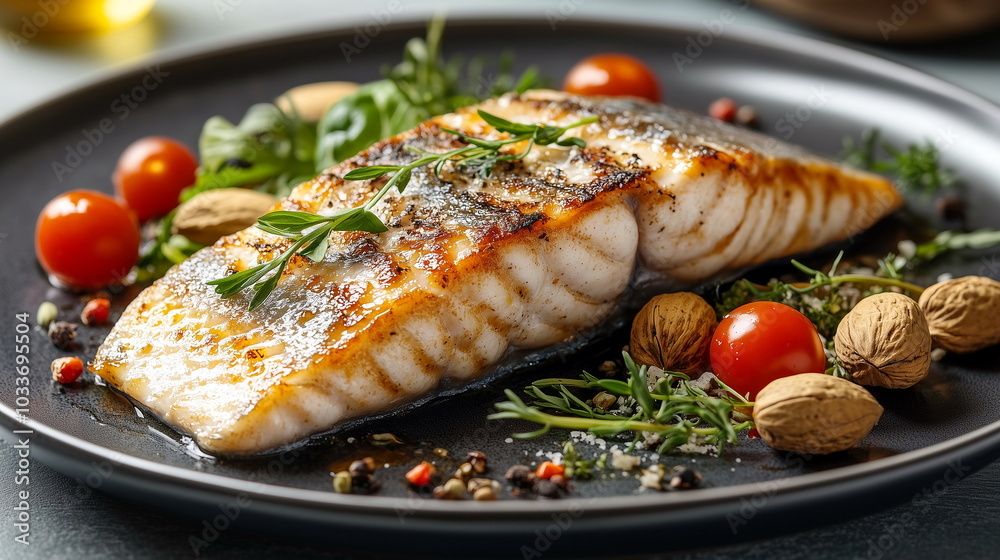 Balanced Diet for Joint Health - A meal featuring fish, nuts, and ...