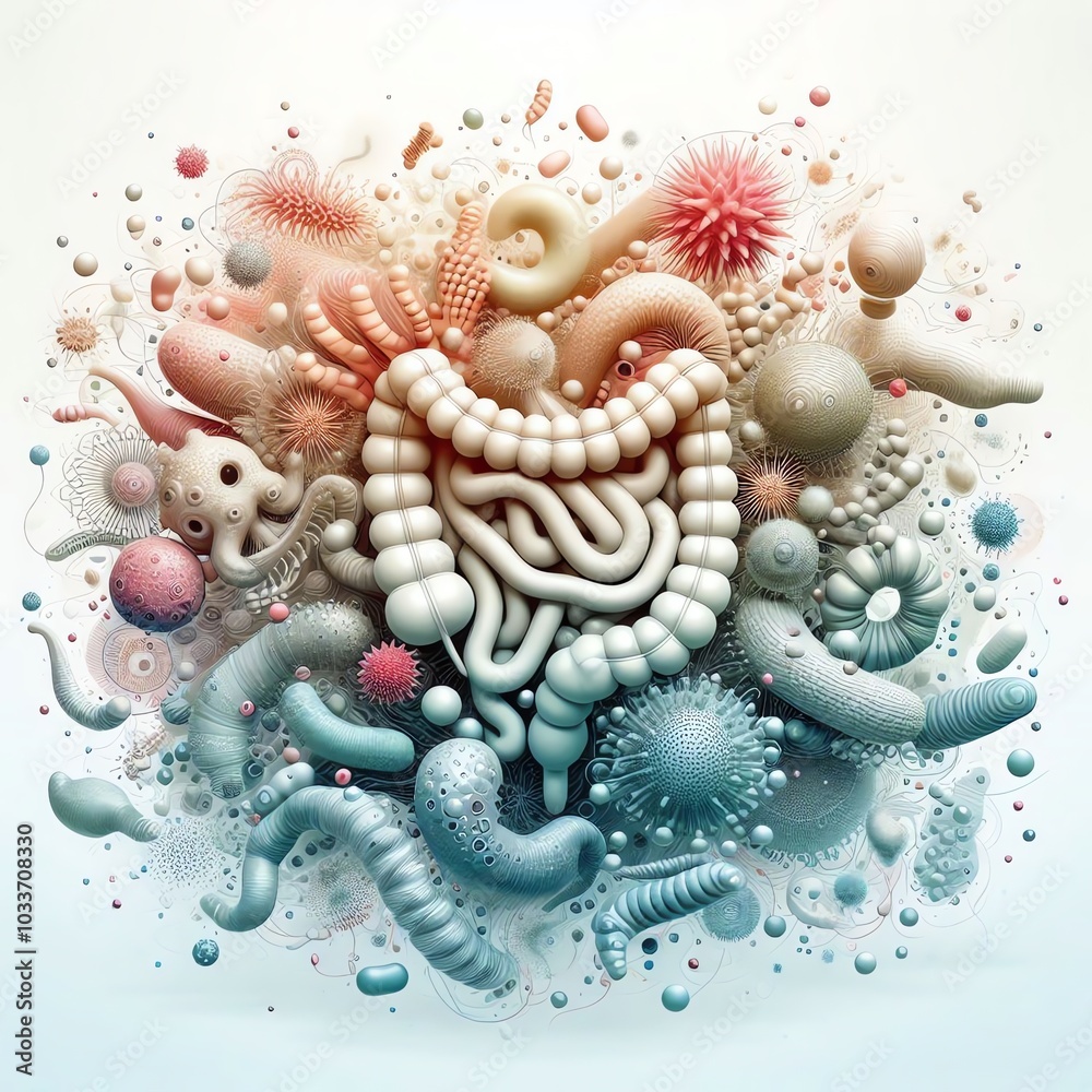 A highly detailed vector representation of the human gut microbiome ...