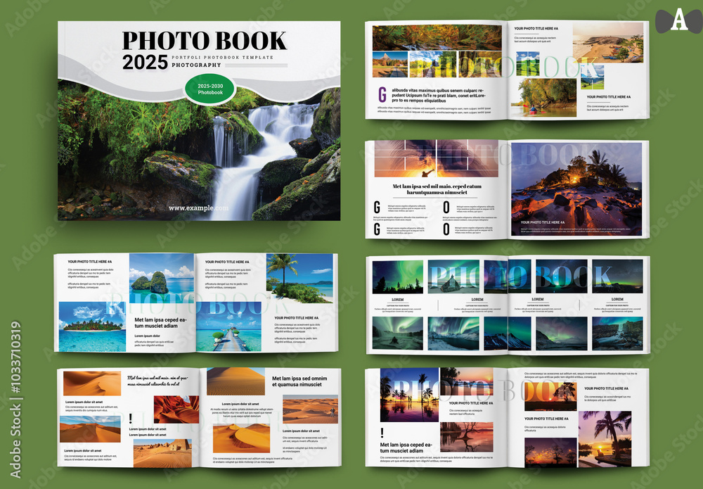 Photo Book Magazine Layout Template Stock Template | Adobe Stock