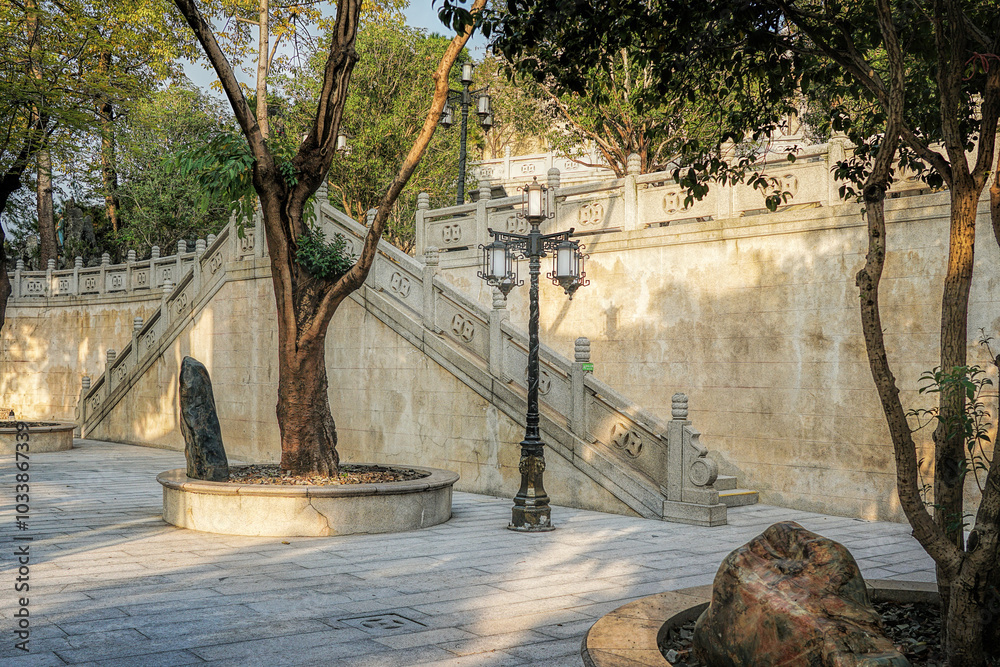 Guangzhou city, Guangdong, China. Zini Village, Shawan Town, Panyu ...