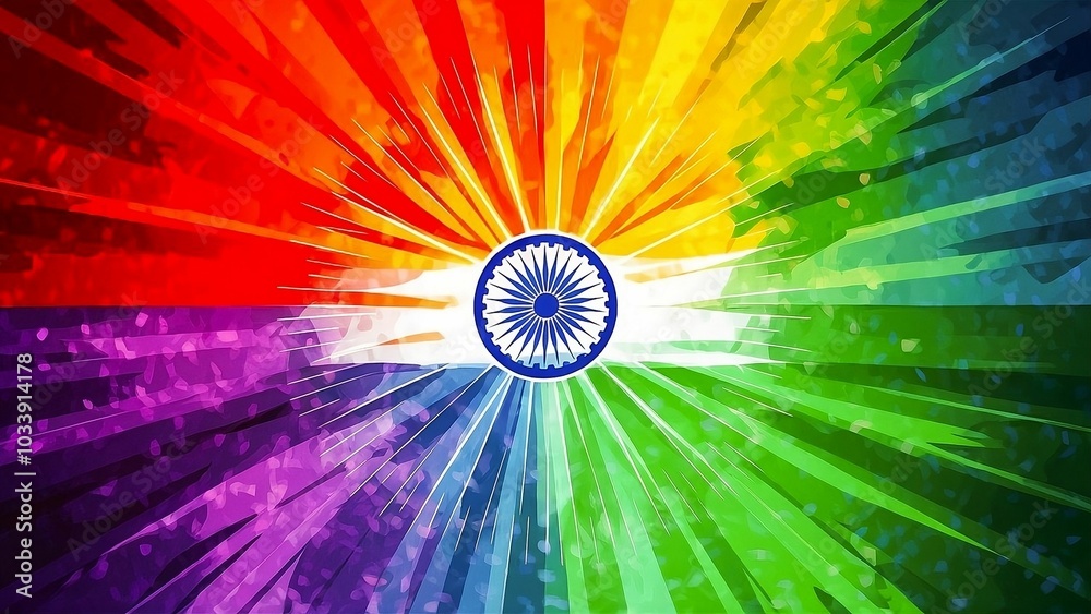 Republic Day Celebration with People in Traditional Attire and Symbols ...