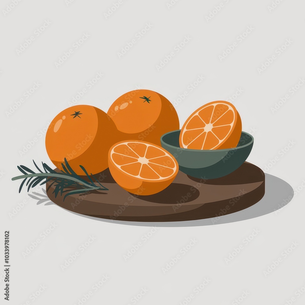 Oranges Tangerine vector illustration clipart svg png background ...