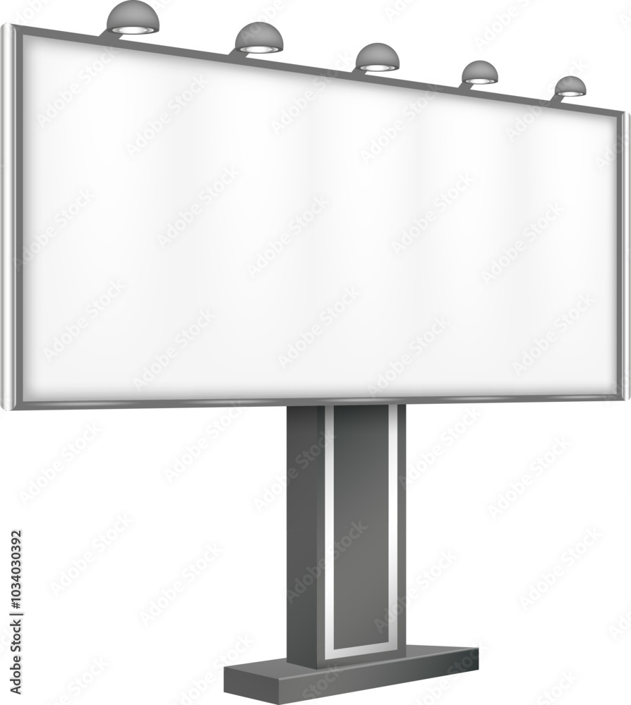 Poster Billboard mockup. Realistic blank screen. Promo stand – Wall Art ...