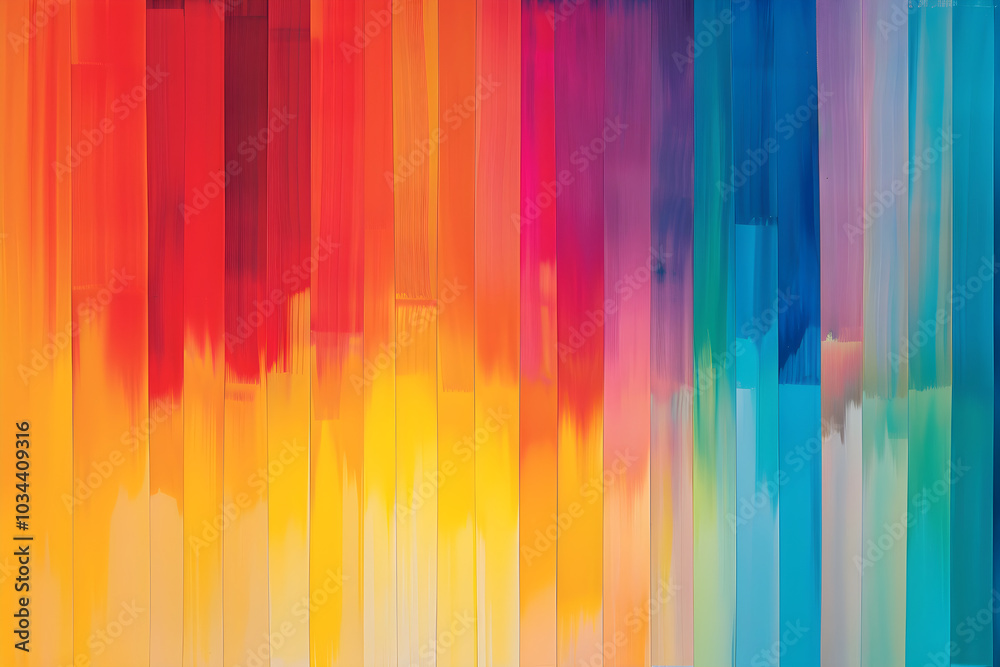 Seamless Gradient Zonal Color Chart Displaying a Full Spectrum ...