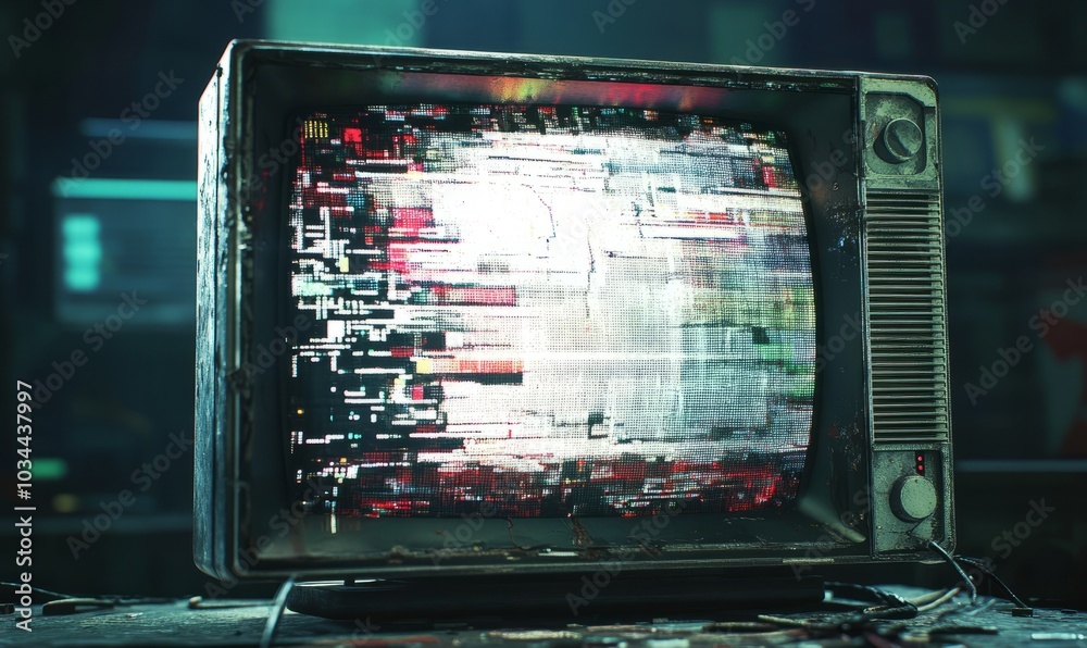 ภาพประกอบสต็อก digital pixel glitch abstract error background overlay ...