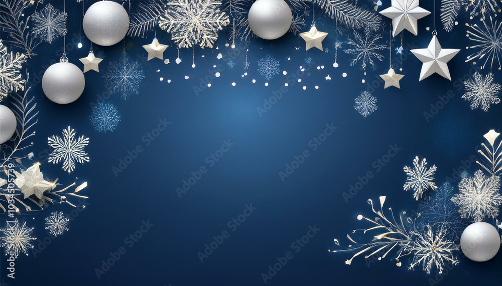 elegant christmas party flyer with a royal blue background silver ...