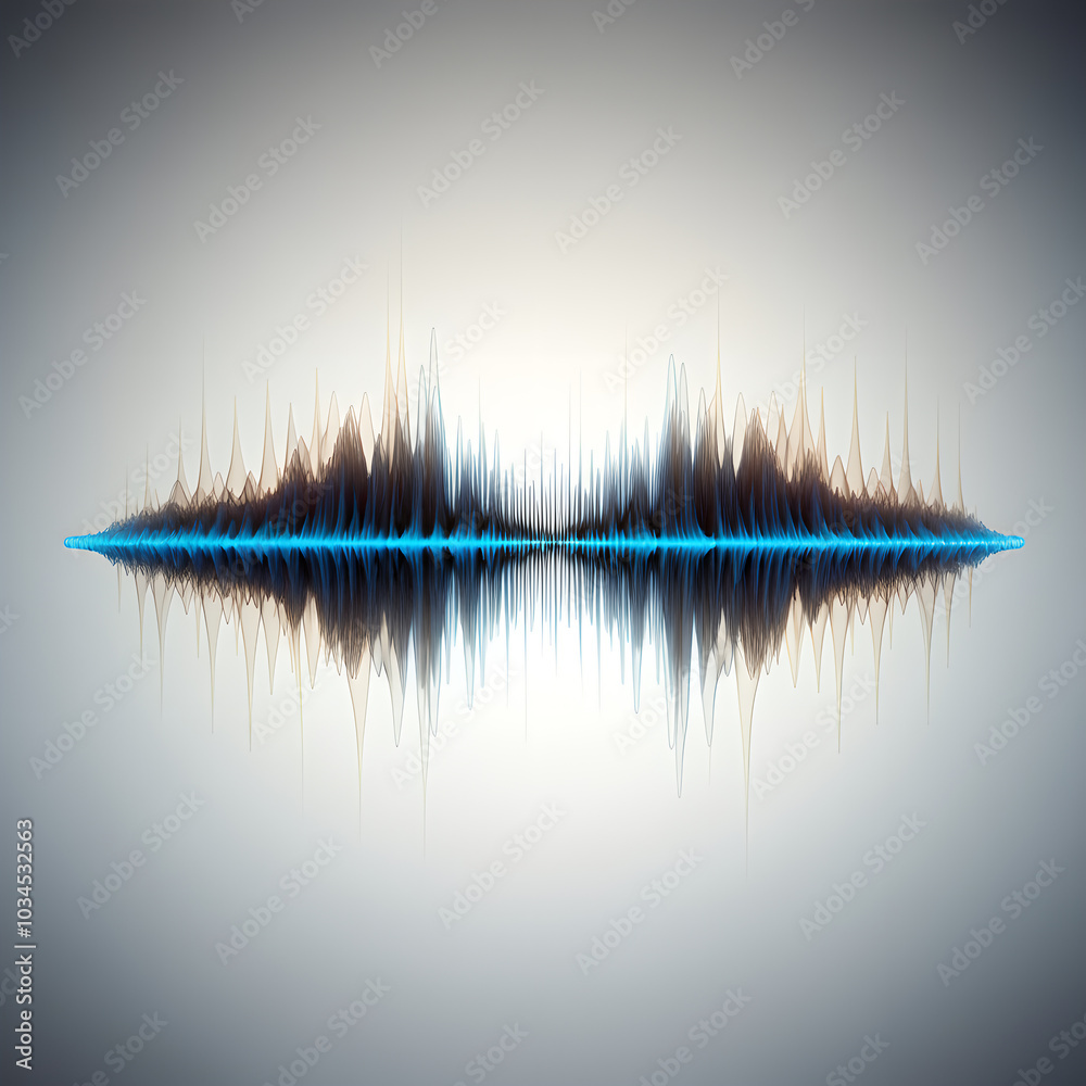soundwave shaped dolor splash abstract art background floating objeckt ...