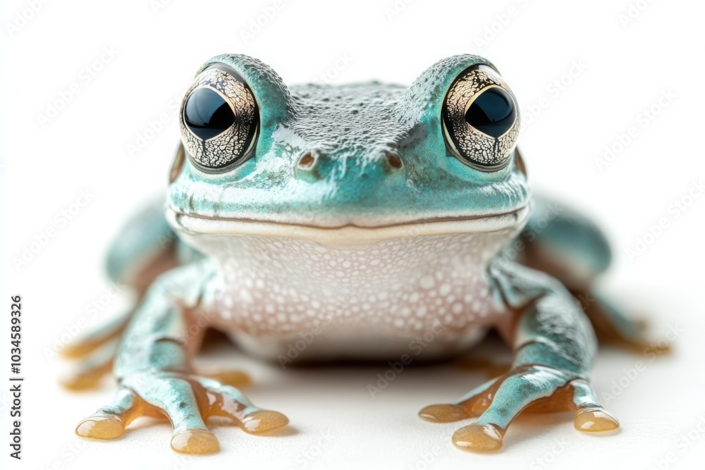 Radiant Frog Portrait: A Stand-Up Display of Vibrant Colors and ...