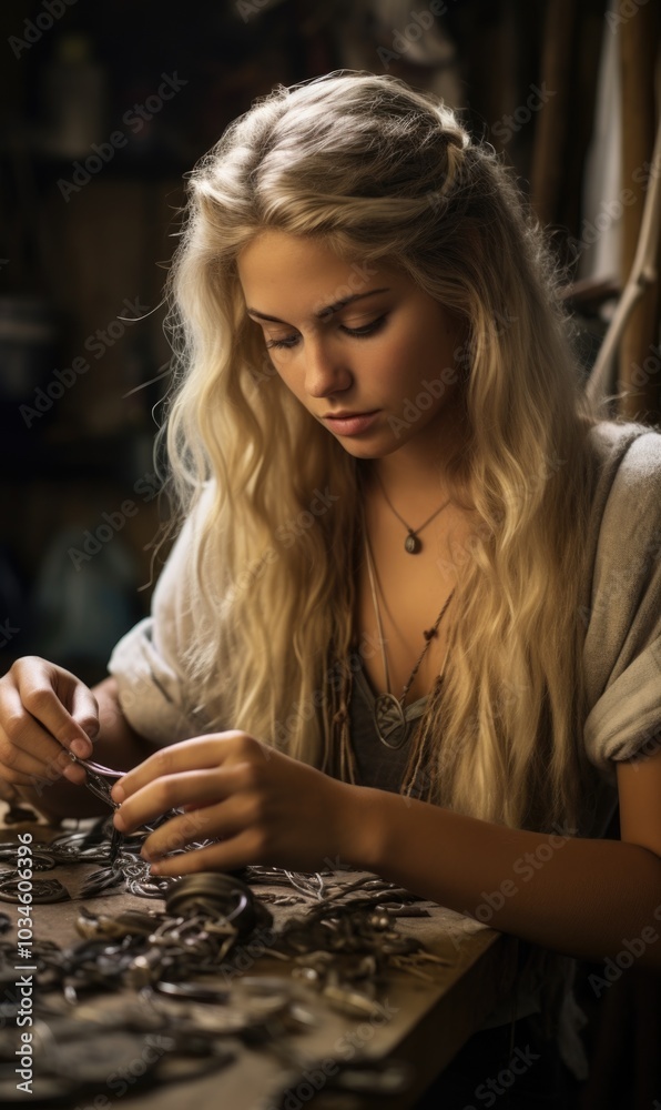 Nordic saga - portrait viking lifestyle, depicting the fearless spirit ...