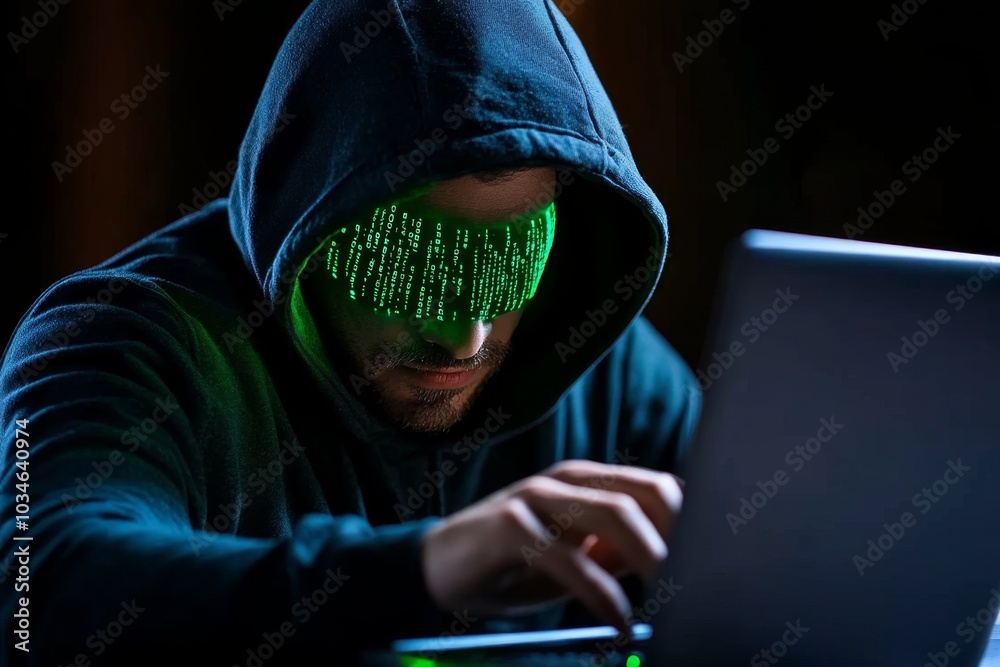 White hat hacking, illustrated in a minimalist style with a single ...