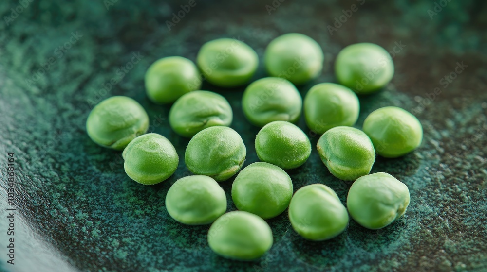 Round seeds from a first generation pea plant cross producing second ...