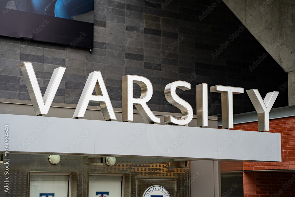 Varsity Stadium's sign. Varsity Stadium is an outdoor collegiate ...