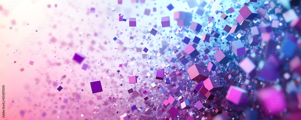 High-impact abstract pitch deck graphic visualizing chaotic workflows ...