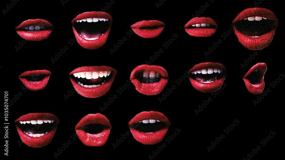 Expressive Lip Sync Animation Stock Video | Adobe Stock