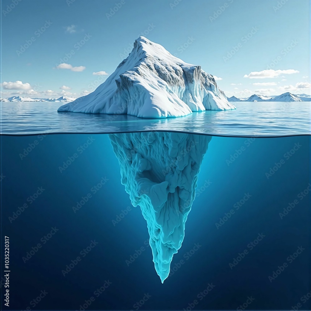 Iceberg - Hidden Danger and the Threat of Global Warming: An Invisible ...