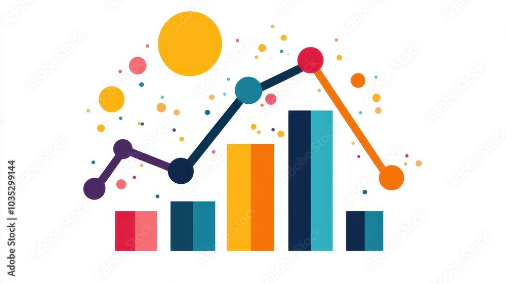Graph illustrating potential ROI on diverse investment portfolios, with ...
