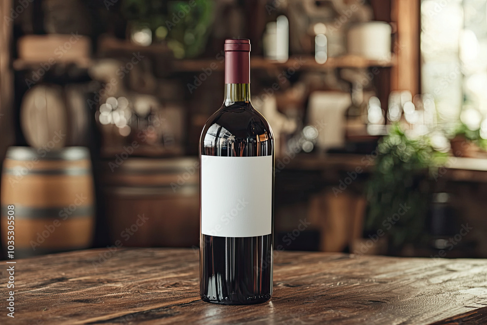 Wine Bottle Mockup, high-end and customizable with realistic high ...