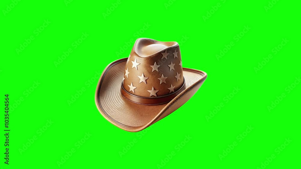 Big boss hat green screen animation motion graphic with chroma key clip ...