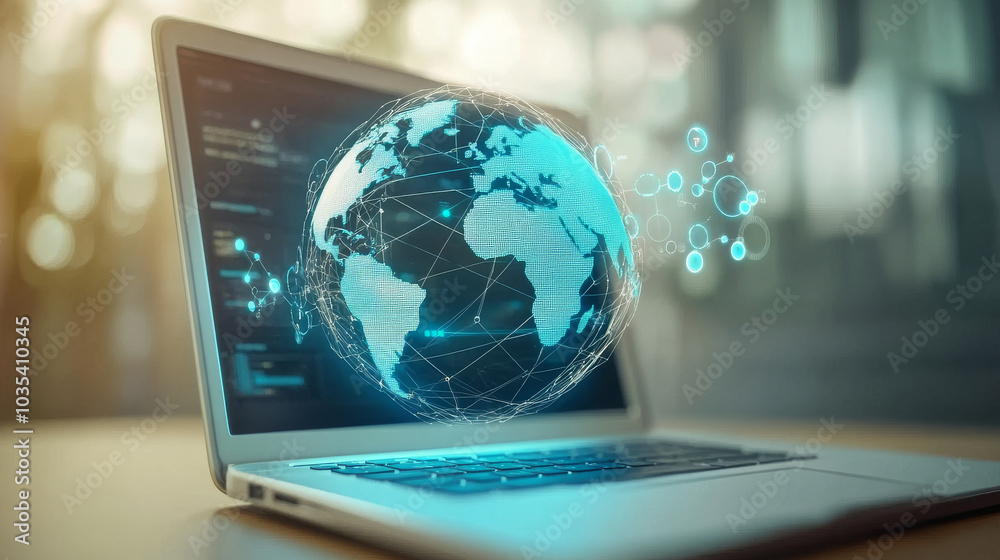 Business, technology, and internet concept featuring e-learning, online ...