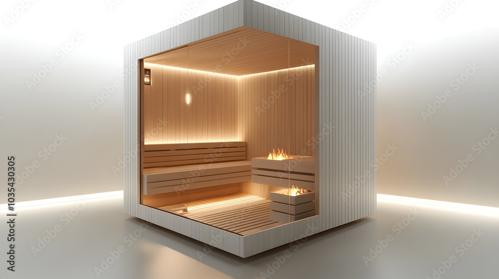 Modern sauna design for the home, dream sauna, large sauna area in wood ...