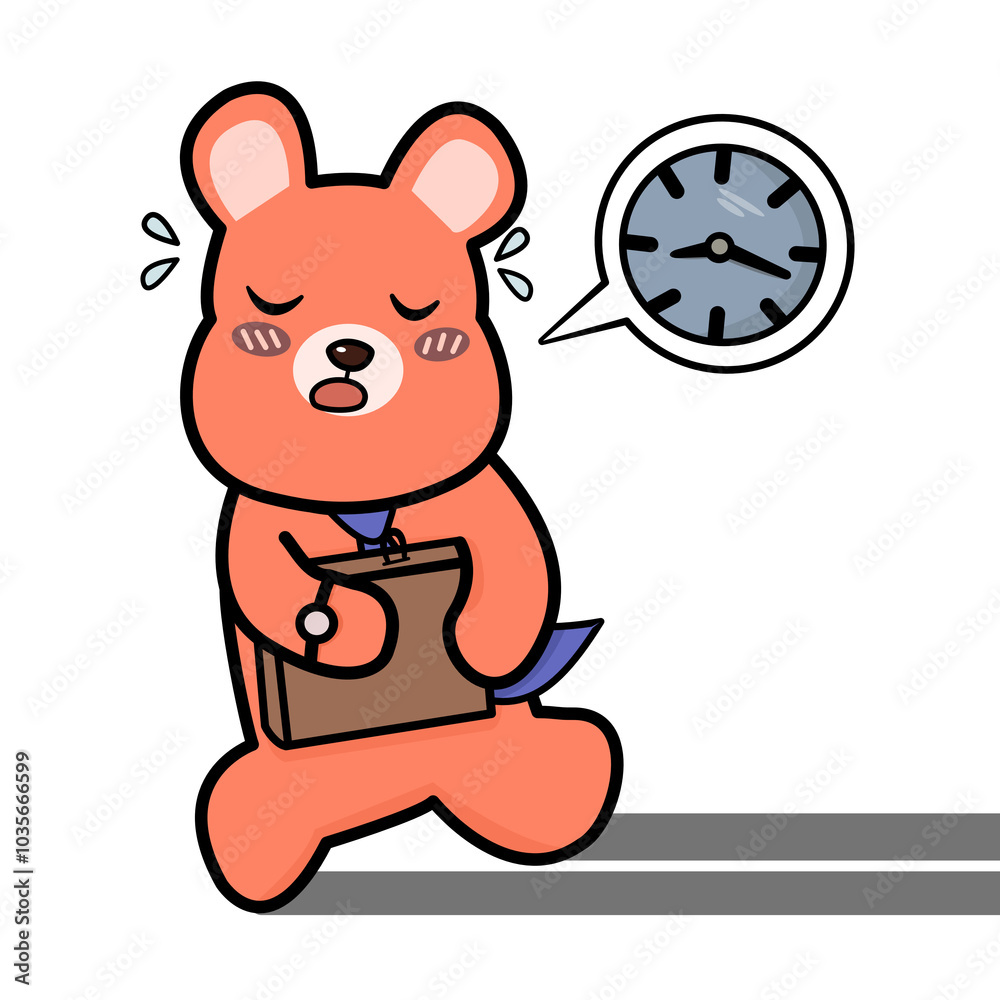 Clip art illustration of flat isolated cute teddy bear cartoon ...