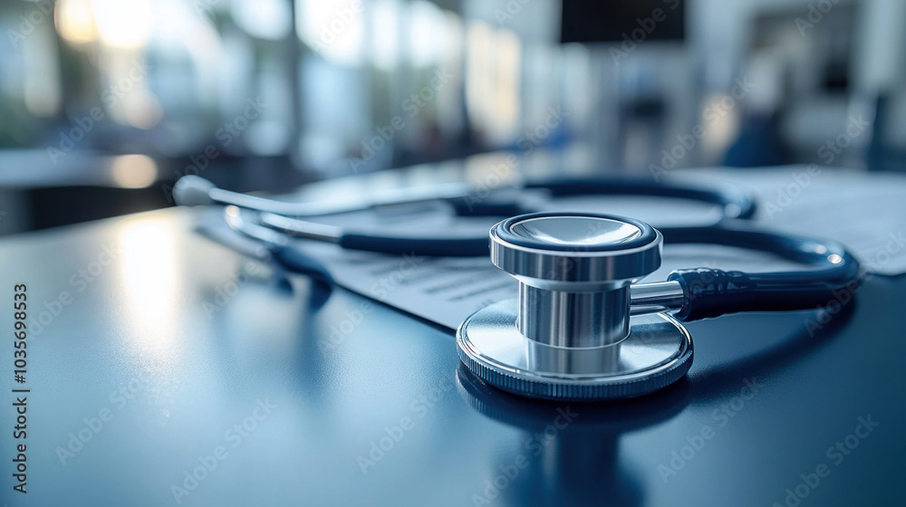 A professional medical history background with patient data, electronic ...